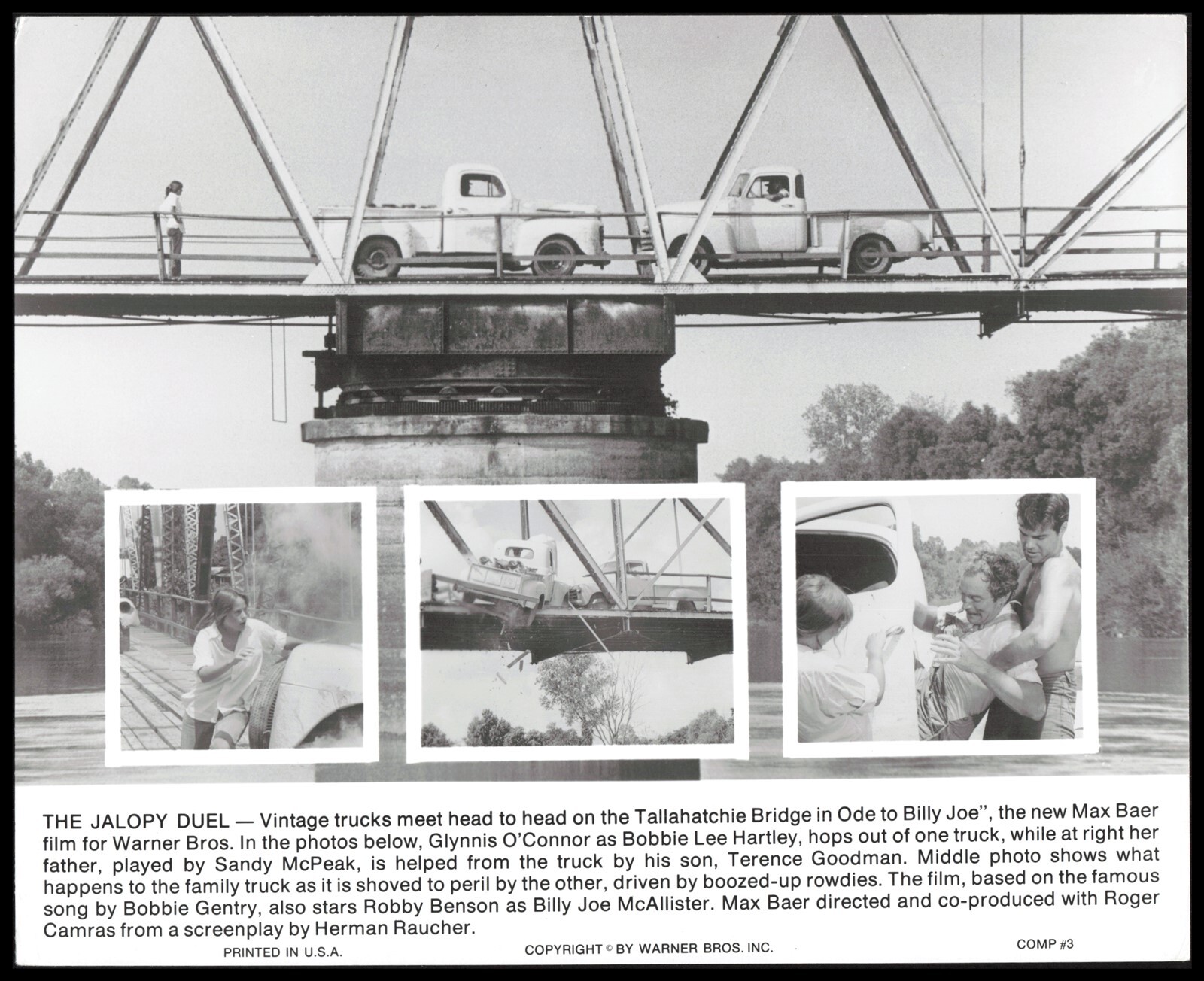 ~8x10 B&W Celebrity Publicity Photo Picture Ode to Billy Joe ...