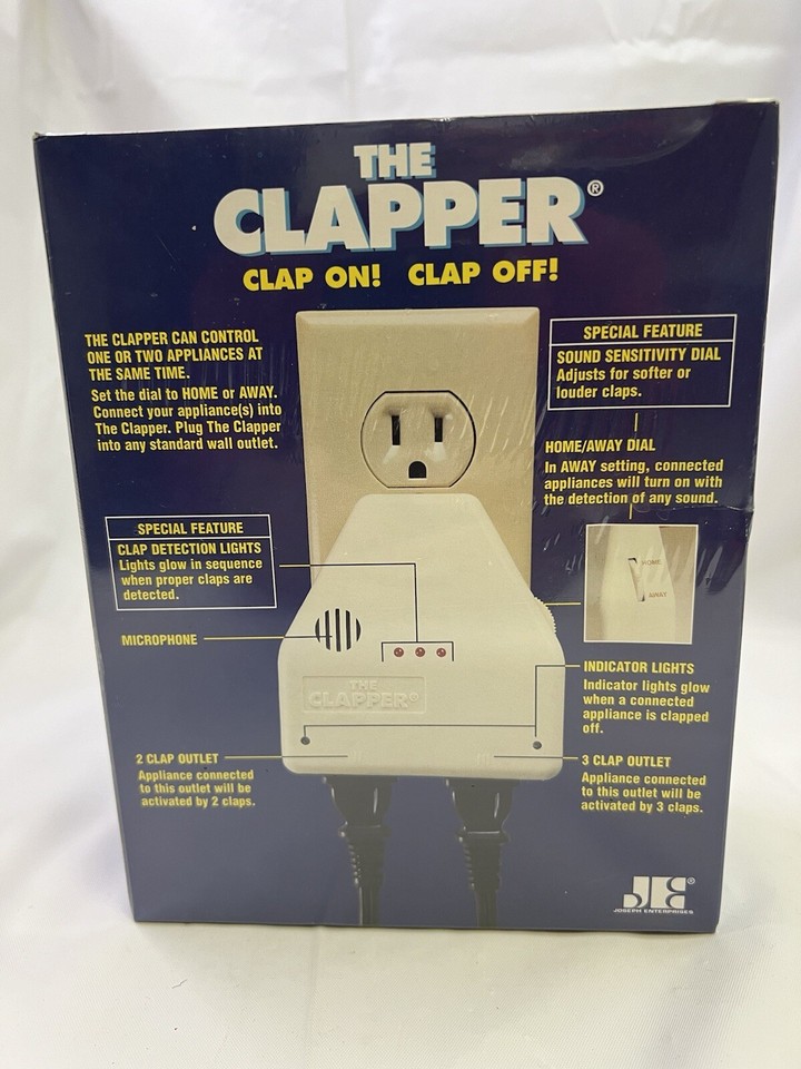NEW! The Clapper! Clap On! Clap Off! Sound Activated On/Off Switch Classic Gift! | eBay