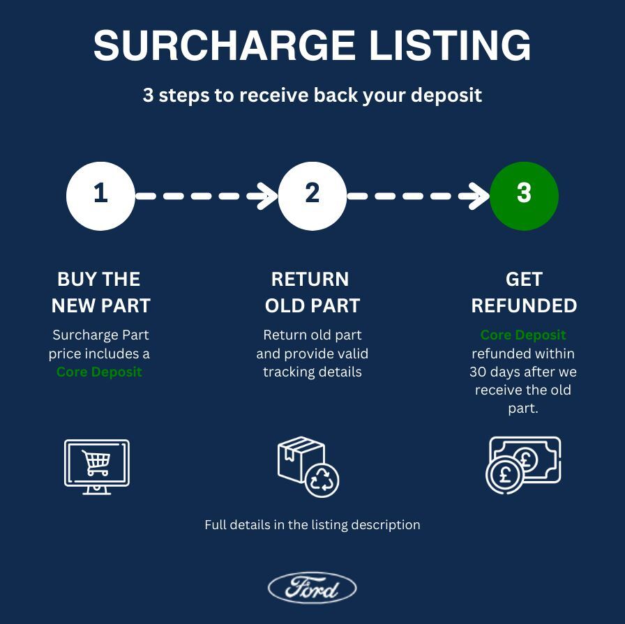 Genuine Ford B-Max Fiesta 1.0 EcoBoost Catalytic Converter 2012-2019 ...