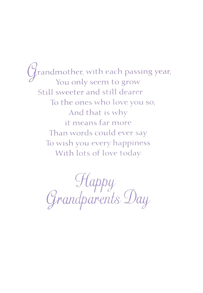 Happy Grandparents Day Poem