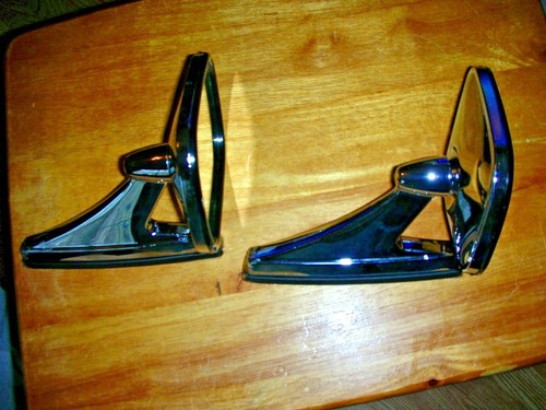 NOS:2-VINTAGE CLASSIC UNIVERSAL CHROME SPORT HOT ROD / RAT ROD SIDE ...