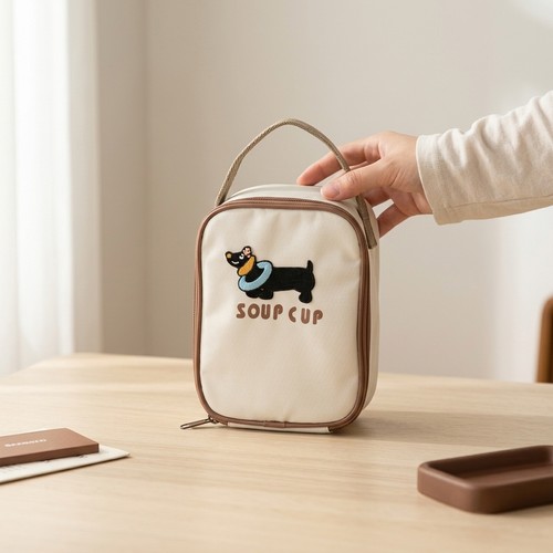 Insulated Lunch Bag, Portable Cartoon Dog Thermal Food Carrier | eBay UK