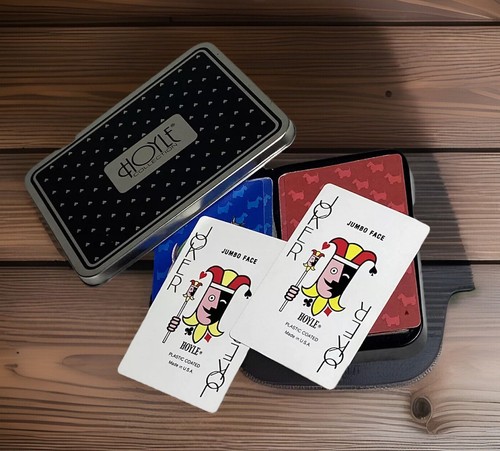 Vintage Hoyle Playing Cards Puppy Design With Tin Case Made in England ...