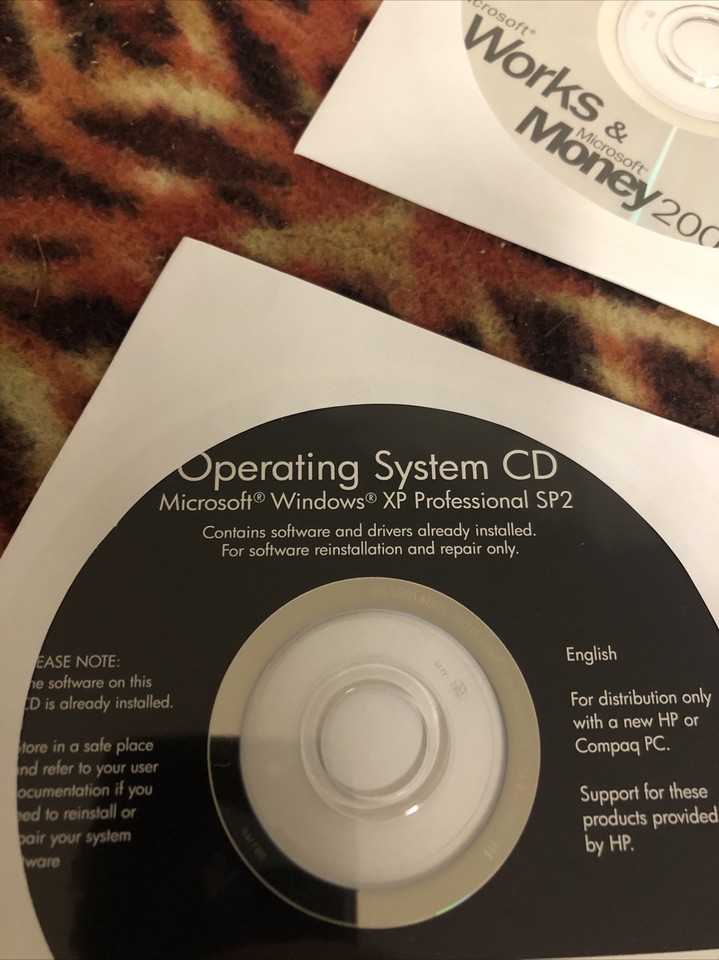 Operating System CD Microsoft Windows XP Professional SP2 4 Disc Lot | eBay