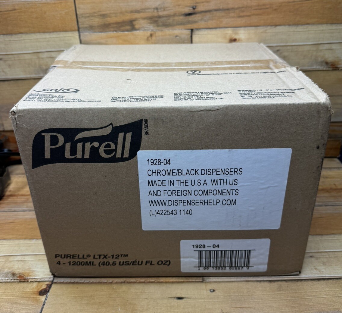 Purell LTX-12 Touchless Hand Dispenser 1928-04 Chrome/Black *NEW SEALED ...