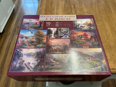 Peaceful Scenes of Nature 10 PC Puzzle Set | eBay
