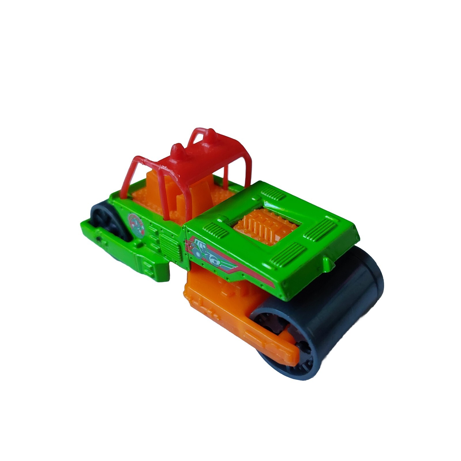 Matchbox Road Roller Paver Vehicle Green, Orange & Red Diecast Toy ...