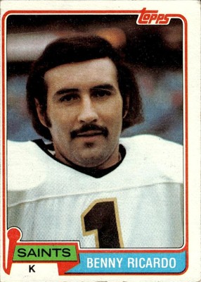 BENNY RICARDO Football CARD #306 BUY ANY 2 ITEMS FOR 50% OFF ...