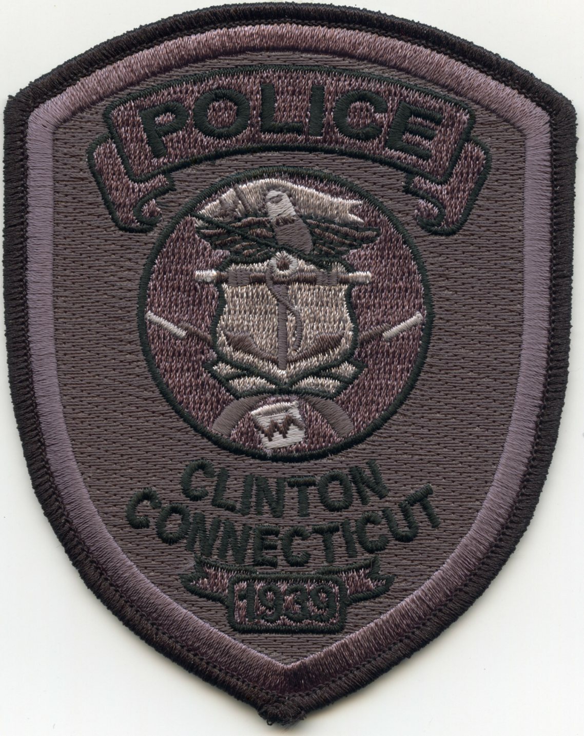 CLINTON CONNECTICUT CT subdued POLICE PATCH | eBay