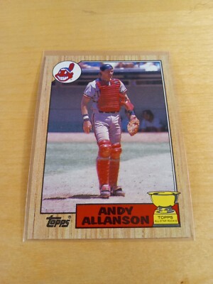 1987 Topps #436 ANDY ALLANSON Cleveland Indians ROOKIE Baseball Card ...