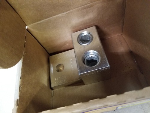 Ilsco AU-600 Mechanical Lug, 1-Hole, 2-Conductor, 2 AWG - 600 MCM, 1/2 ...