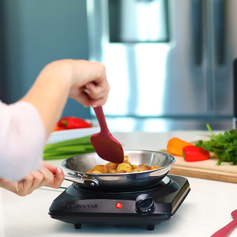 Electric Single Burner Ceramic Glass Hot Plate Cooktop Portable ...