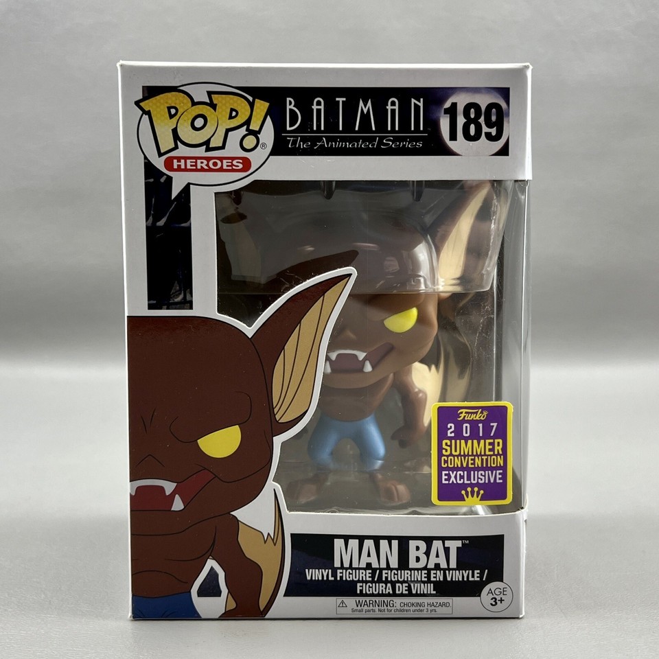 Funko Pop Batman Animated Man Bat Vinyl Doll 189 2017 Summer Convention ...