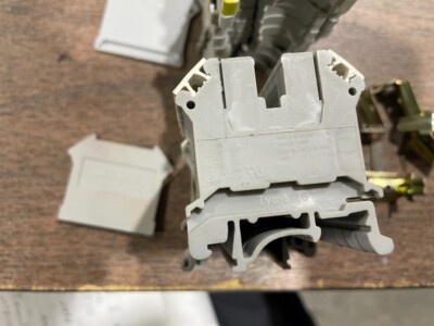 LOT OF 12 PHOENIX CONTACT TYP UK 5 TERMINAL BLOCKS WITH END BARRIER UK ...