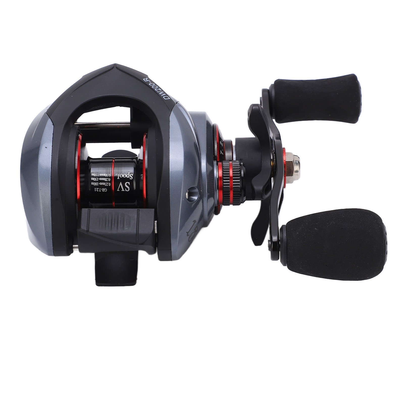 TOH Metal Fishing Reels 7.2:1 Speed Ratio Water Drop Wheel Baitcasting ...