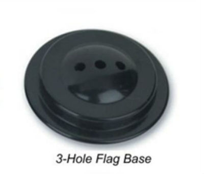 3 Hole Miniature Desk Flag Stand Base Plastic 3/16" Diameter For 4" x 6 ...