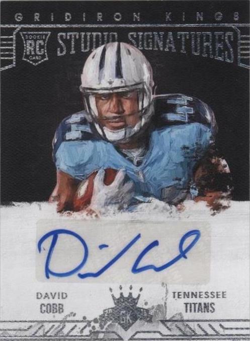 2015 Panini Gridiron Kings - Rookie Studio Signatures David Cobb #RSS ...
