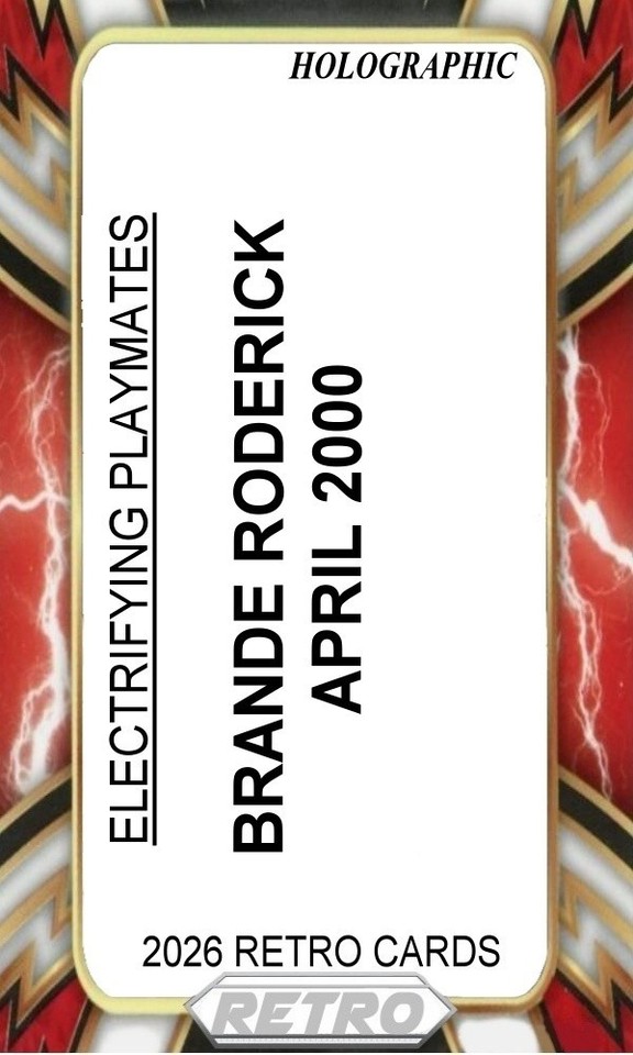 MINI 2026 Electrifying Playmates Brande Roderick 2000 HOLO Card | eBay