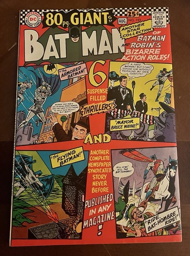 Batman #193 (1967) VF and Batman #198 (1968) F/VF 80 Pg Giant | eBay