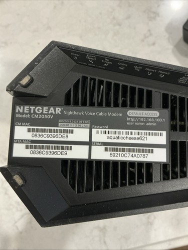 NETGEAR Nighthawk CM2050V DOCSIS 3.1 Multi-Gig Voice Cable Modem w ...