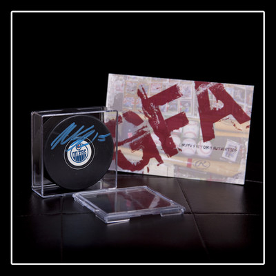 Puck De Logo NHL Signé Par NICK SCHULTZ Des Edmonton Oilers Avec COA | eBay