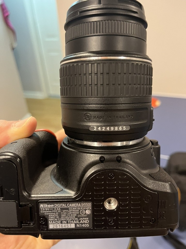 Nikon D D5500 24.2MP Digital SLR Camera - Black (Kit w/ VR II 18-55mm ...