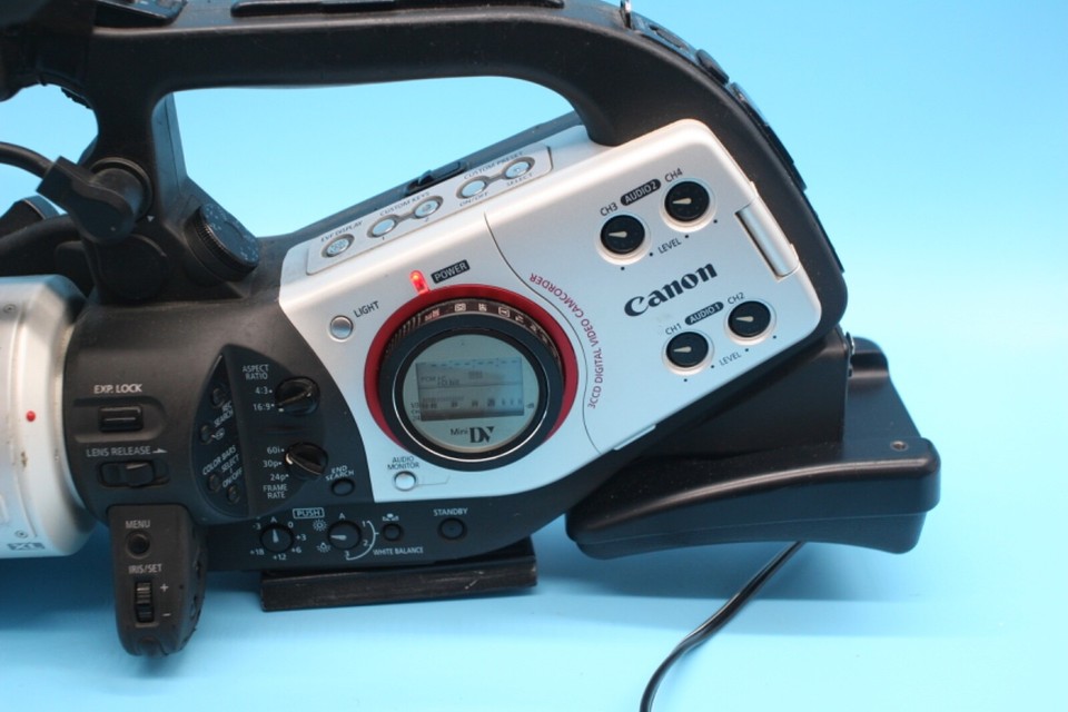 Canon XL2 Mini DV Camcorder With Shoulder Rest Cables Tested Working ...