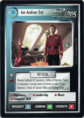 Star Trek CCG- Ian Andrew Troi - Near-Mint/NM Rare – Alt Universe 1995 ...