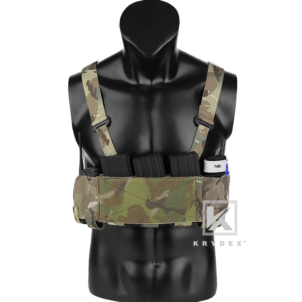KRYDEX Concealed Carry Low-Vis 5.56 Ready Chest Rig Tactical Elastic ...