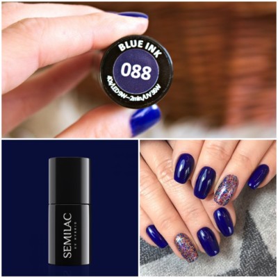 UV Hybrid Nail Polish Semilac 7ml Blue Ink 088 | eBay UK
