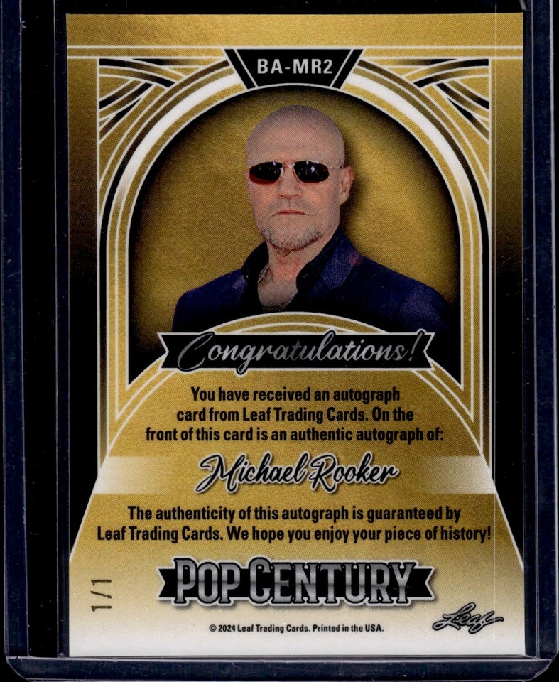 2024 Leaf Pop Century Michael Rooker AUTOGRAPH #1/1 signed AUTO | eBay