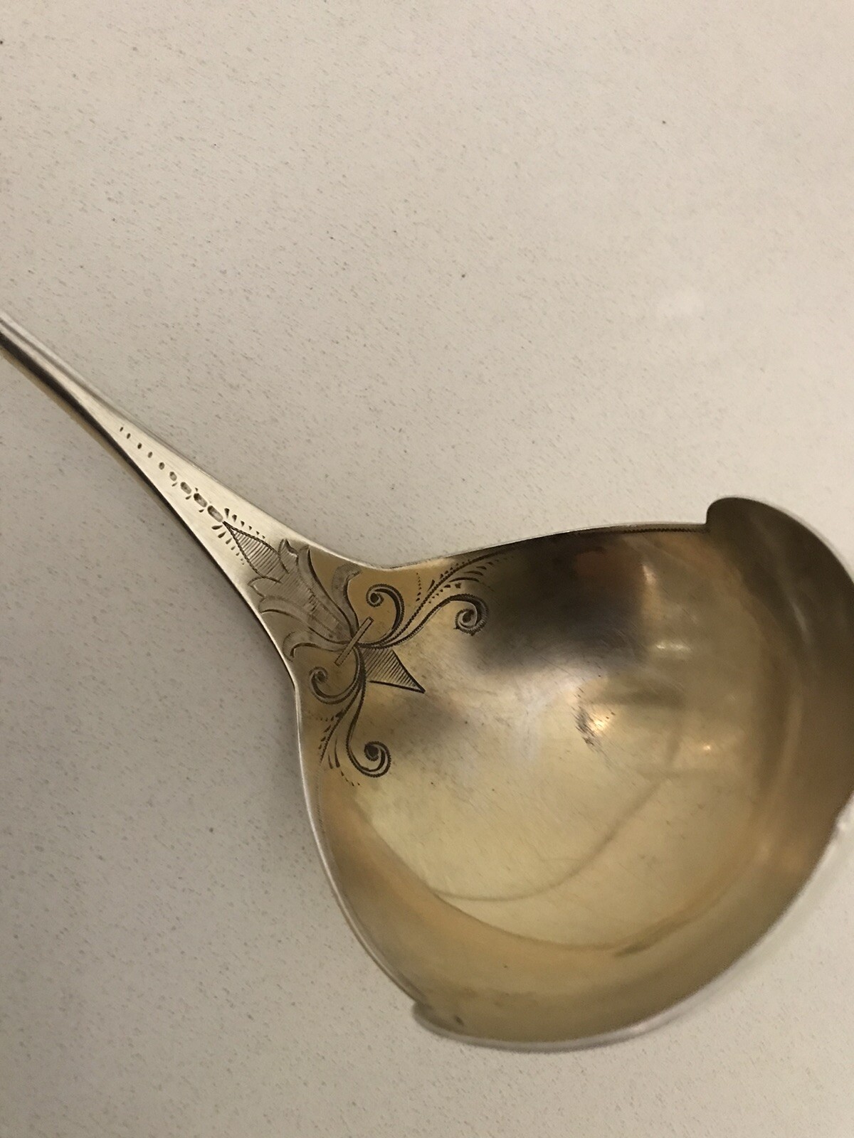 Antique Peter L Krider coin silver large figural ladle | eBay