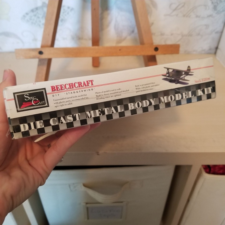 NWT Beechcraft D17 "Staggerwing" Model Airplane Kit | eBay