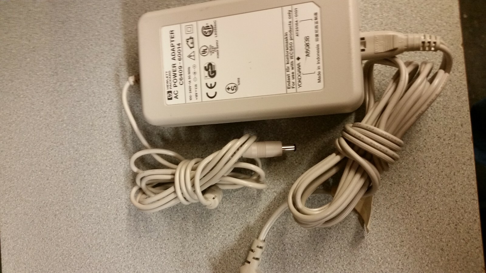Genuine HP C6409-60014 18V 1.1A AC Power Adapter for DeskJet 710C 712C ...