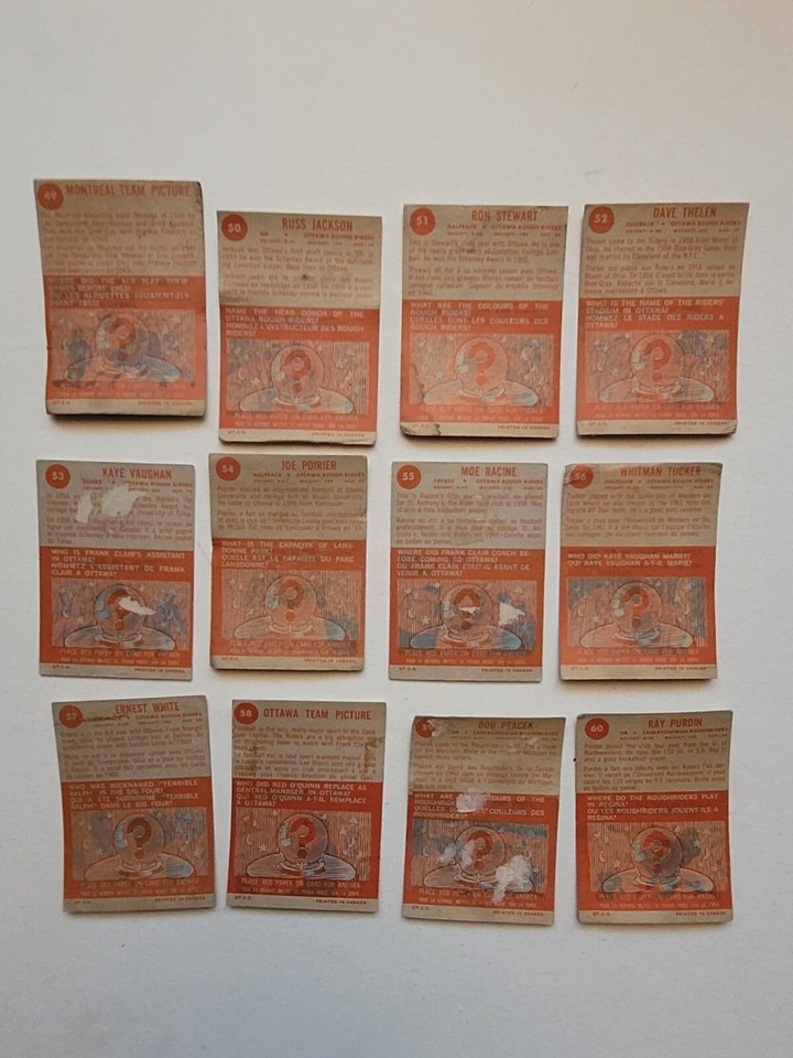 1963 Topps CFL Complete Set (1-88) | eBay