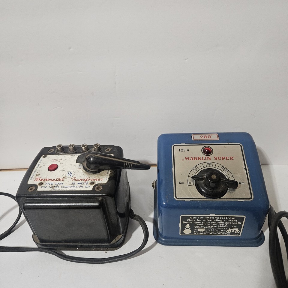 Lot 6 Vintage Model Train Transformer Lionel 1033 1034 Trainmaster ...
