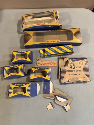 N Scale/ OOO Vintage Lone Star Treble O Lectric Train Lot Trains ...