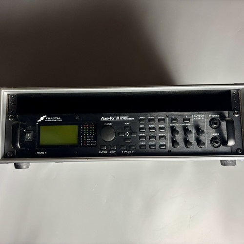 FRACTAL AUDIO SYSTEMS Used Axe Fx II with rack case Actual photo | eBay