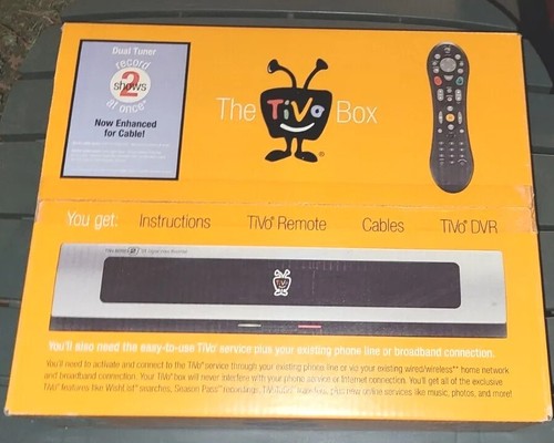 New In Box TiVo Series 2 DVR Receiver 160GB TCD649180 with Remote and ...