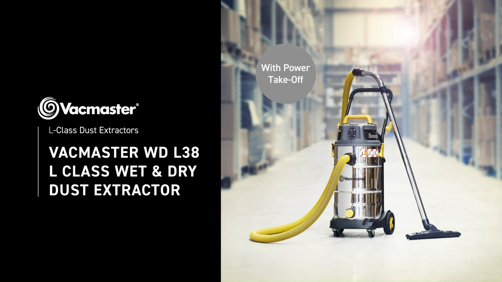 Vacmaster L Class Vacuum Cleaner - 38L 240V Wet Dry Dust Extractor ...