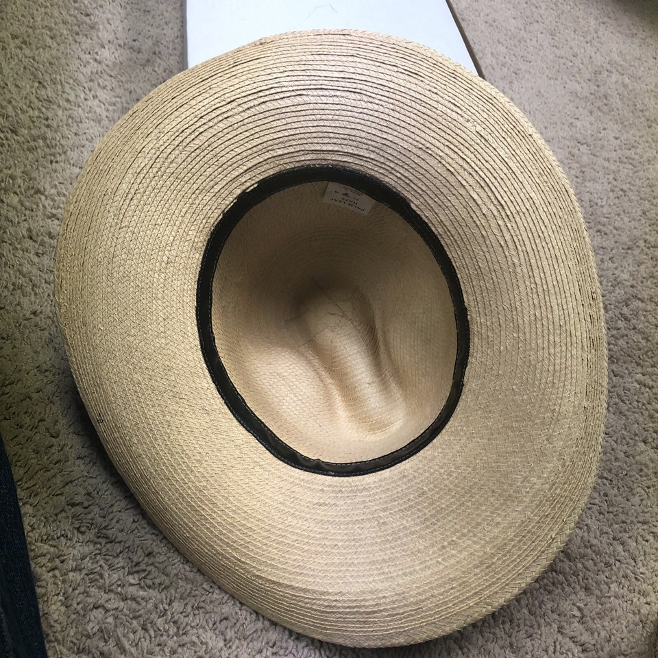 Guatemala Gus Palm Leaf Straw Cowboy Hat 7 1/8 Medium New | eBay