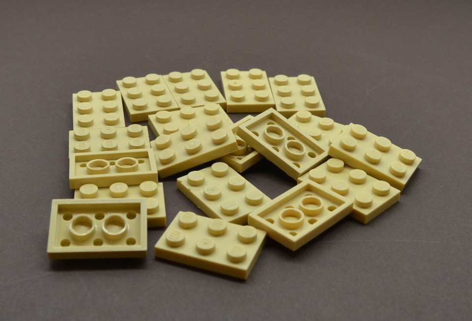 LEGO 20 x Basisplatte 2x3 beige tan basic plate 3021 30215 4118790 | eBay
