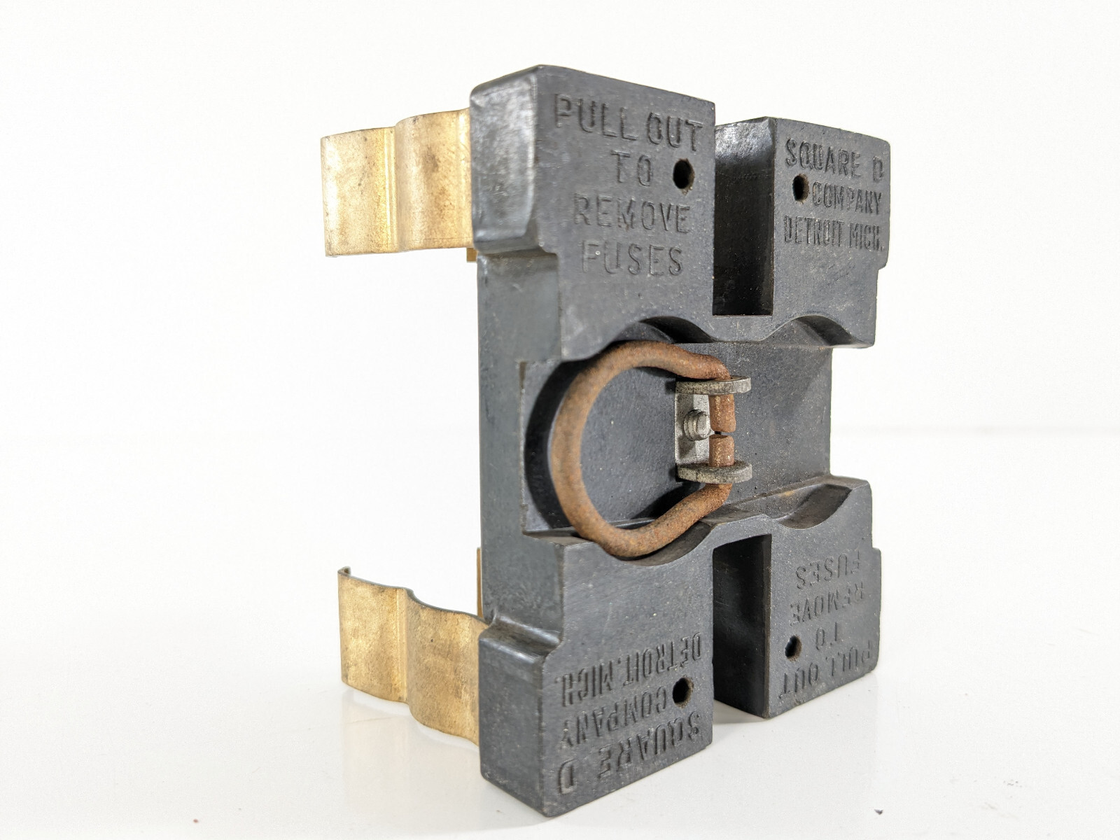 SQ D SQUARE D 60 AMP M-122200 MAIN FUSE PANEL PULLOUT LONG PRONGS Rare ...