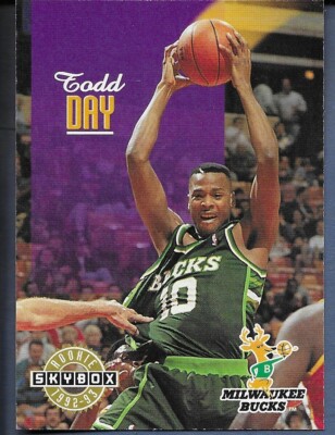 1992-93 SkyBox Milwaukee Bucks Basketball Card #363 Todd Day SP Rookie ...