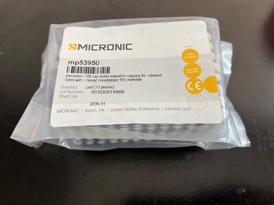 MICRONIC TPE CAPCLUSTER-96 sample storage caps MP53950 Bag of 10 sheets ...