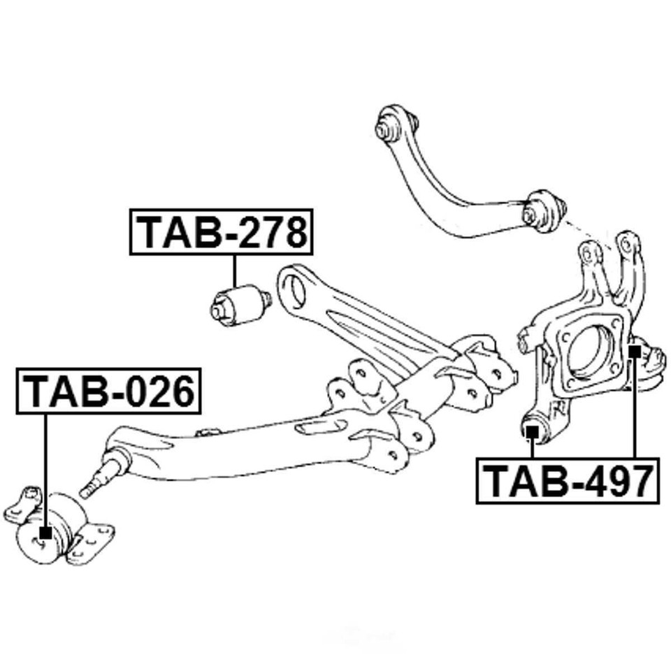 Suspension Knuckle Bushing Febest TAB-497 | eBay