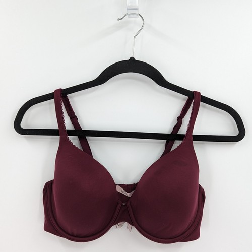 Victoria's Secret Bra Women's 34D Plum Purple Lined Perfect Coverage | eBay
