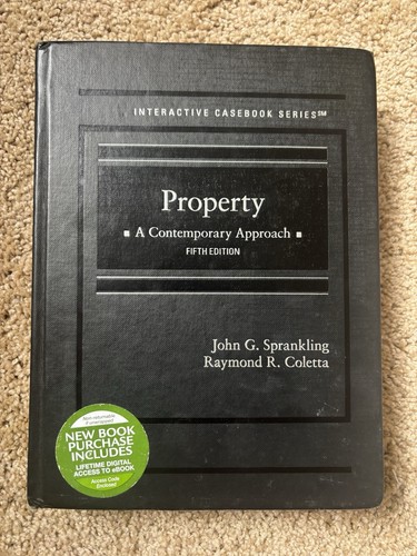 Property: A Contemporary Approach, 5th Edition, Sprankling & Coletta | eBay