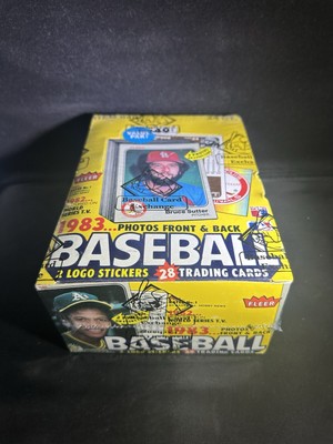 1983 Fleer Baseball Unopened Cello Box BBCE FASC From A Sealed Case | eBay