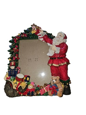 9 x 10 Holday Santa Clause Filling Stocking Resin Picture Frame By ...